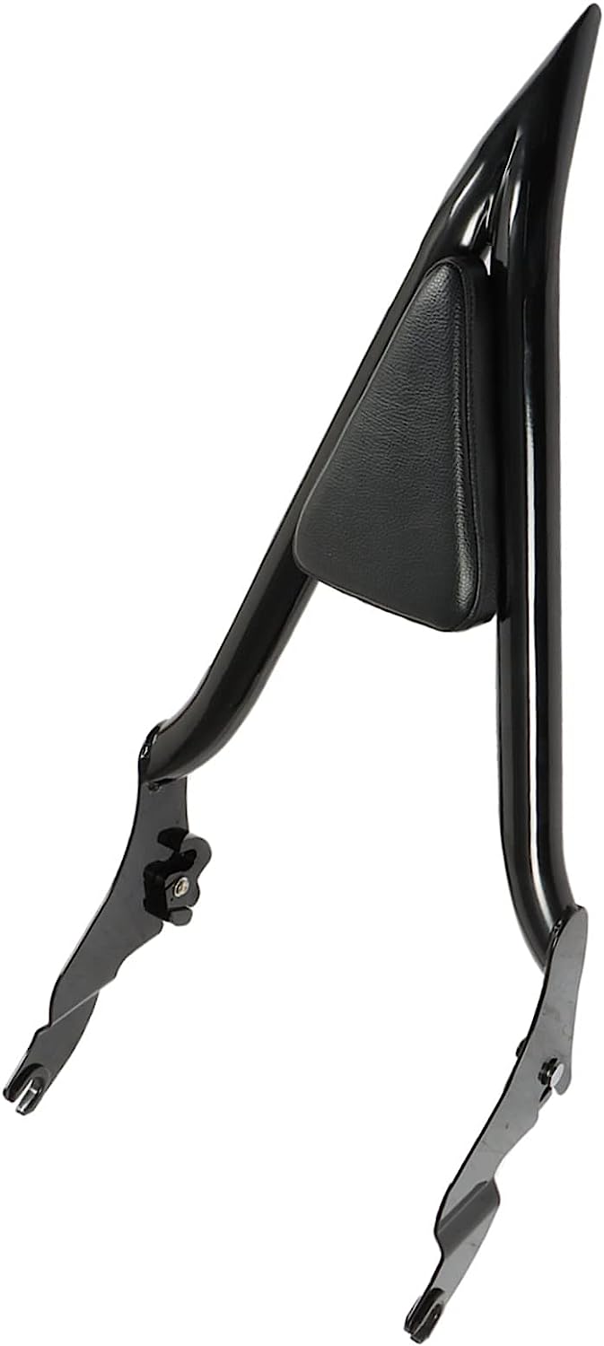 16 Inches Motorcycle Backrest Sissy Bar Detachable w/pad Replacement ...