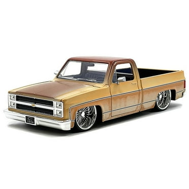 1985 Chevrolet C10 Pickup Truck Red with Flames "Just Trucks" Series 1/ ...