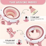 Ycxydr SENTRO 48 Needles Knitting Machine, Row Counter, DIY Scarf, Hat ...