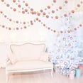 5 Pieces Rose Gold Round Dots Garland Graduation Party Hanging Decor ...