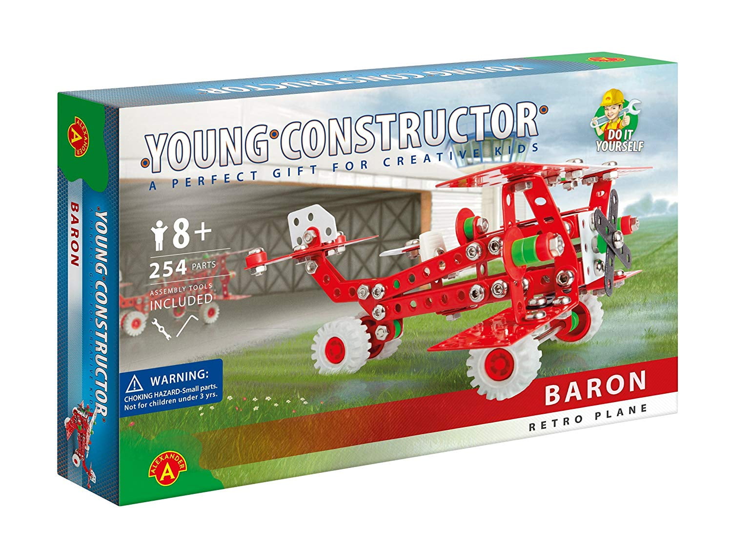 BARON (RETRO PLANE) - ERECTOR SET BY STEM KIDS TOYS - Young Constructor ...