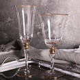 Elegant Gold Rim Wine Glasses - Multipurpose Stemmed Red Wine and ...