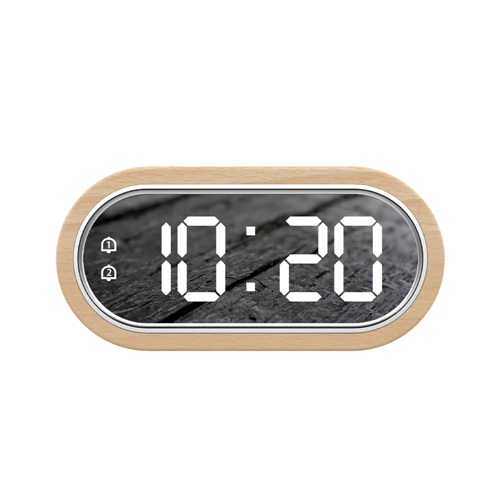 Click here for Estink Clock Beech Wood Digital Clock Dual Alarm S... prices