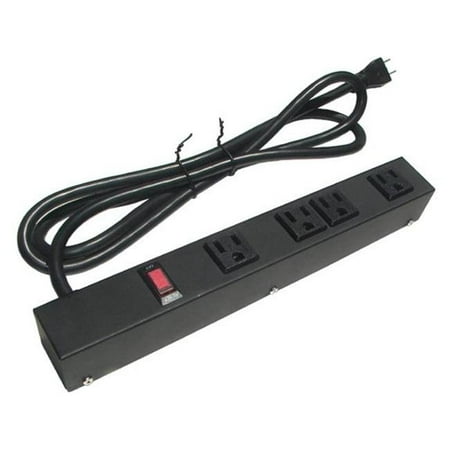 12 in. 4 Outlet Metal Power Strip | Walmart Canada