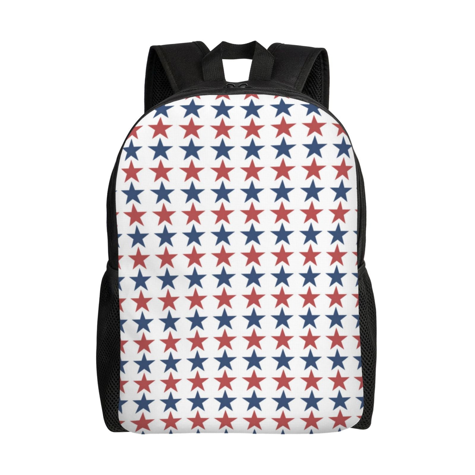 ZNDUO Travel Backpack, Red Blue Patriotic Star Pattern Backpack for ...
