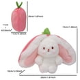 Joyivity Reversible Strawberry Bunny Plush Toy, Strawberry Rabbit ...