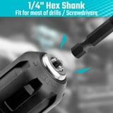 DuraTech Rustproof Hex Shank Socket Adapter Extension Bar Set, Chrome ...