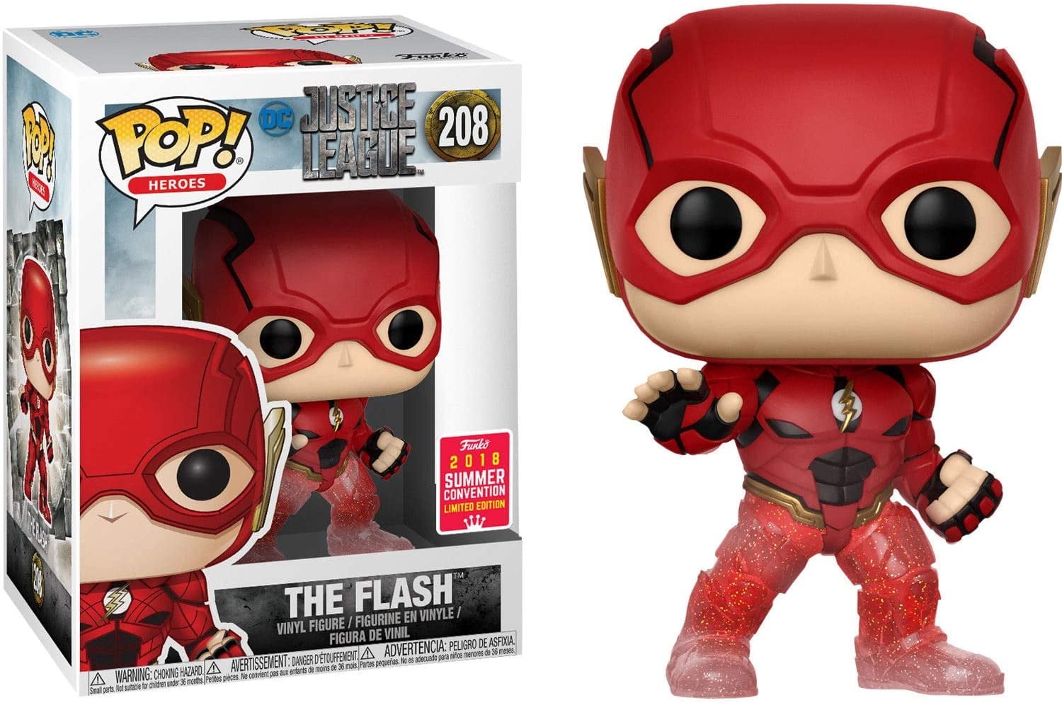Funko Pop! DC Heroes #208 Liga de la Justicia The Flash Corriendo | Bodega Aurrera en línea