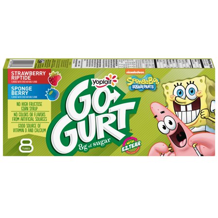 Yoplait Go-Gurt Kids Yogurt Tubes Variety Pack 8ct - Walmart.com