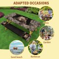 Bear Picnic Table Cover with Bench Covers Country Rustic Natural Forest ...