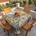 Abstract Bohemian Ethnic Pattern Texture Table Cloth 54x54in ...