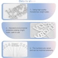 11PCS Happy Birthday Cake Topper Silver Metal Rhinestone Cake ...