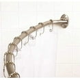 Premier Neverrust Adjustable Curved Shower Rod, Exposed Mount, 44-72 In ...