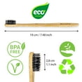 BlauKe® 4-Pack Bamboo Toothbrushes, Soft Bristles – Eco-Friendly, Black ...