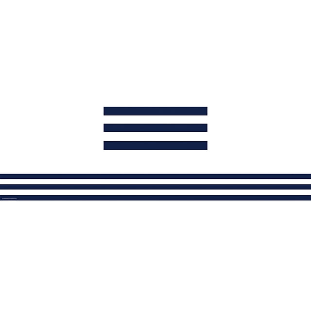 Navy Blue & White Stripes Straight Border Trim, 35 Feet | Bundle of 10 ...