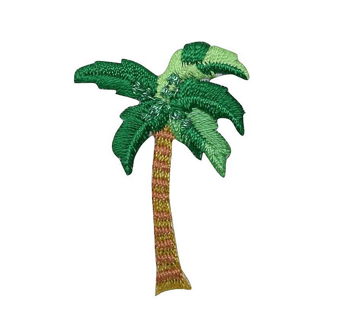 Small Tropical Palm Tree - Iron on Applique/Embroidered Patch - Walmart.com