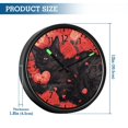 BZSMCE Silent Voice Activated LED Night Light Wall Clock 12 Inch With ...