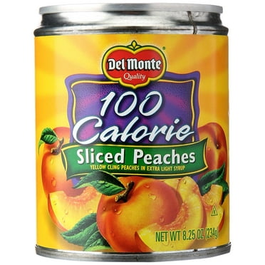 Del Monte 100 Calorie Sliced Yellow Cling Peaches in Extra Light Syrup ...
