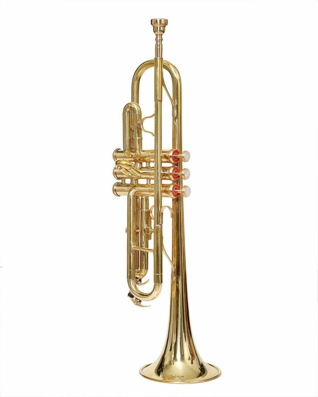 Buy Trumpet Gold Polish Bb Pitch With Hard Case And Mouthpiece Online ...