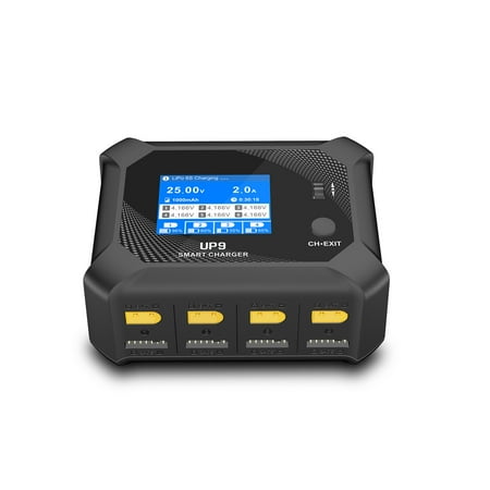 UP9 Battery Balance Discharger AC 100W DC 4X50W 4 Channels ISP LCD ...