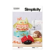 Simplicity Plush Bear Packet, 9307 Sewing Pattern, One Size, White ...