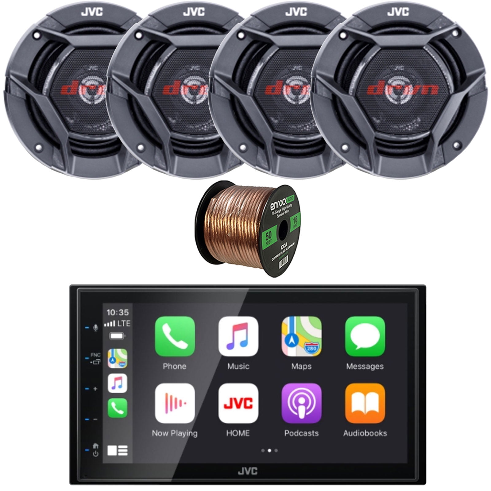 JVC KW-M560BT Double DIN AM/FM Radio Stereo Bluetooth USB Digital Media ...