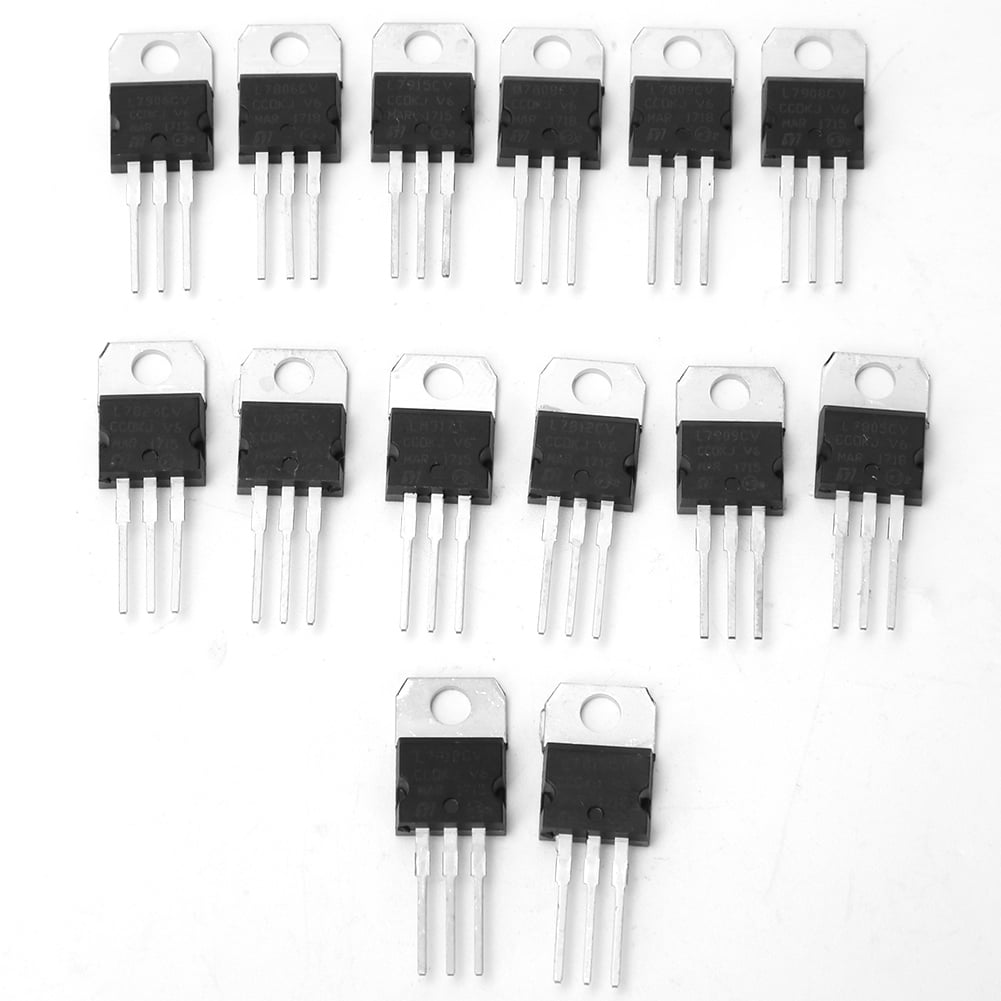 Transistor de tres terminales, 70 piezas 14 valores Transistor ...
