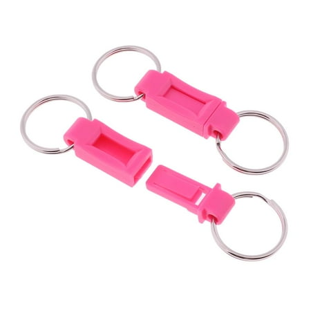 2 Pieces Breakaway Key Separate Keys Quick Release Keychain Red ...