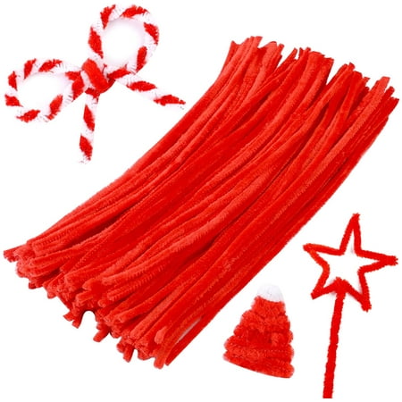 Pipe Cleaners,Red Craft Pipe Cleaners Chenille Stem,Pipe Cleaners Bulk ...