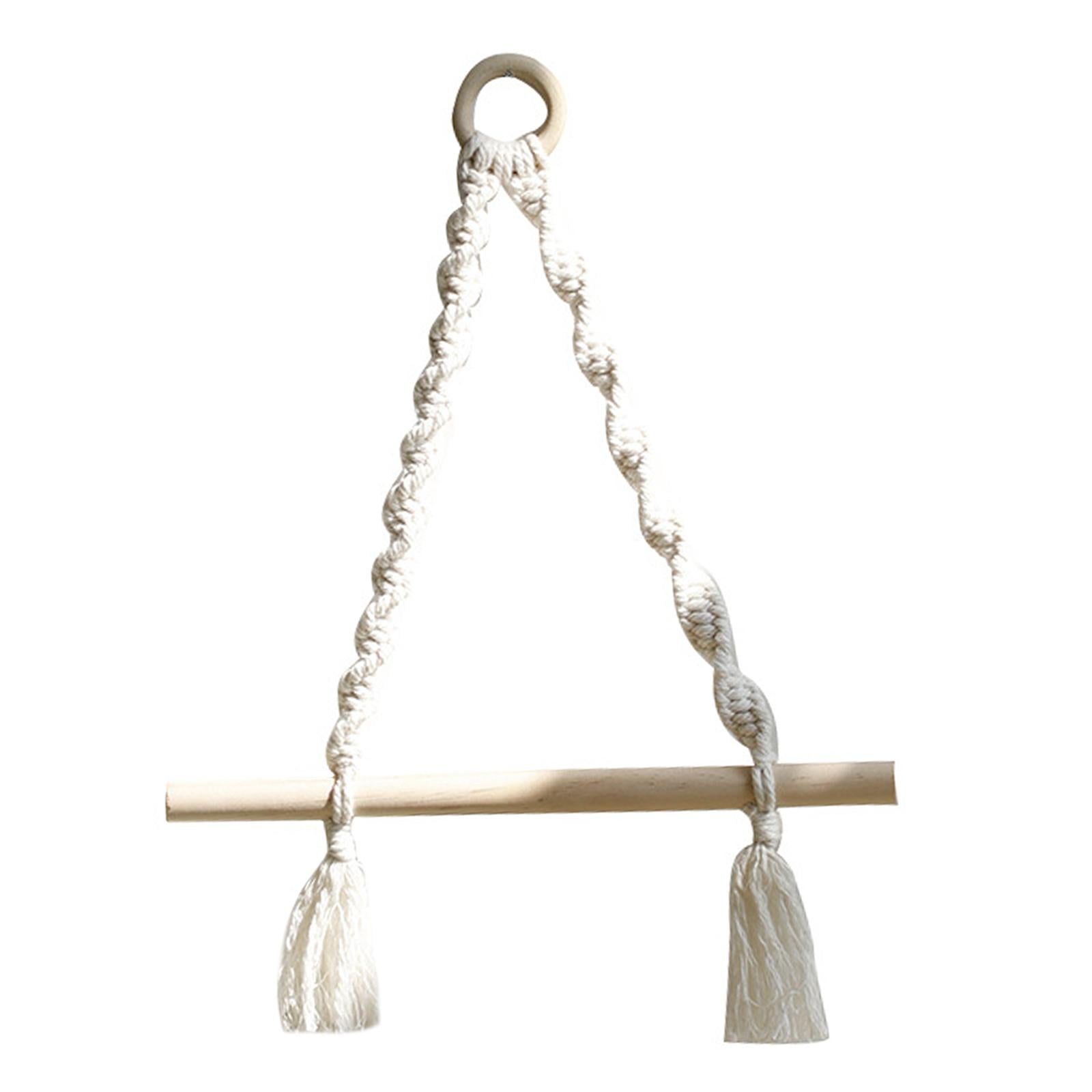 Macrame Toilet Paper Holder, Woven Rope Storage, Tissue Roll Hanger ...