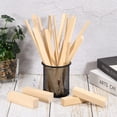 Uxcell 1-3/16 Inch Dowel Rods Wood Sticks, 10 Pcs 4 Inch Long Square ...