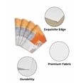 Burnt Orange Grey Round Table Placemats Set of 4 Wedge Placemats ...