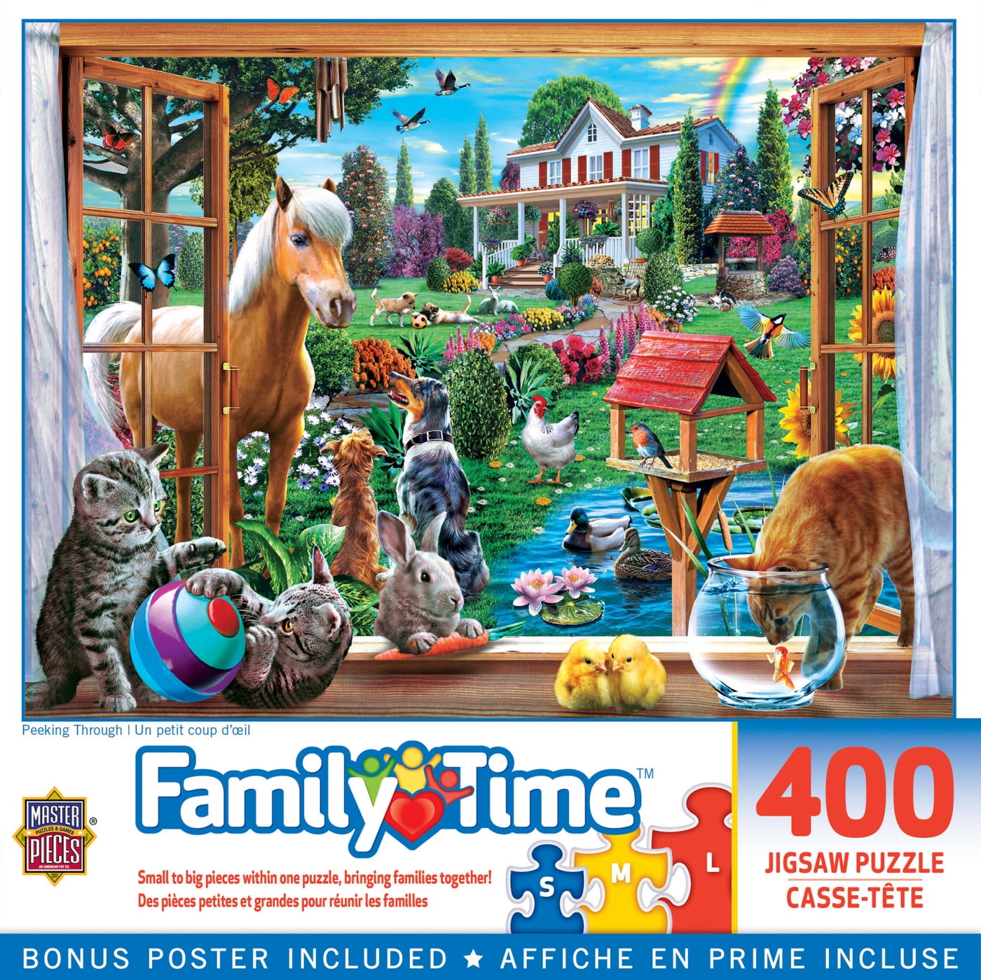 MasterPieces 400 Piece Jigsaw Puzzle for Adults - Peeking Through - 18 ...
