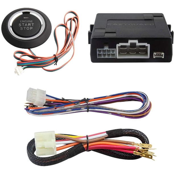 EASYGUARD ES002 Universal Push Engine Start Button with Remote Engine ...