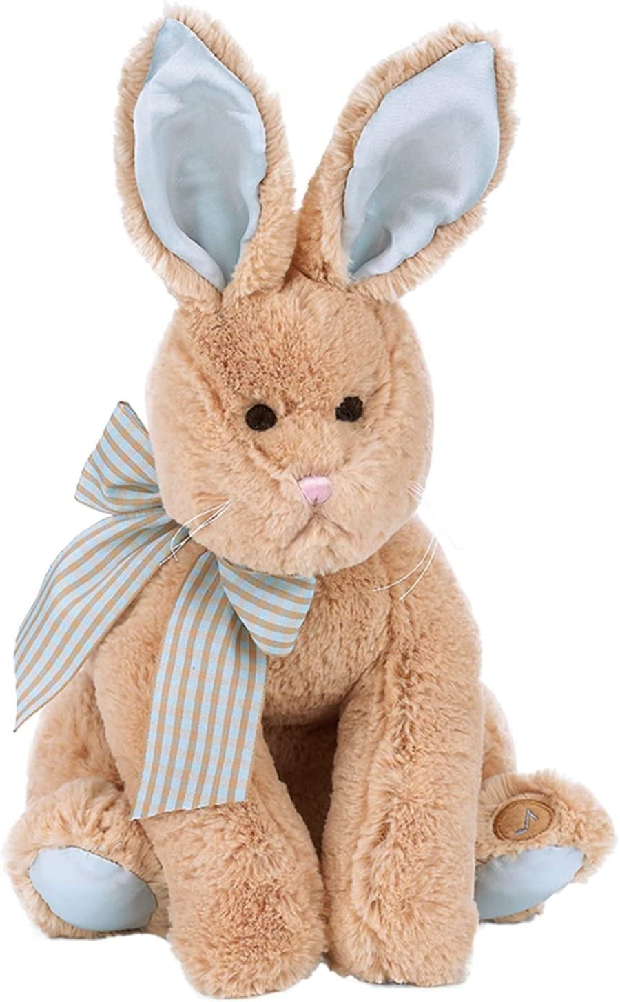 Bearington Baby Bunny Tail Plush Stuffed Animal Bunny with Rattle, 8 ...