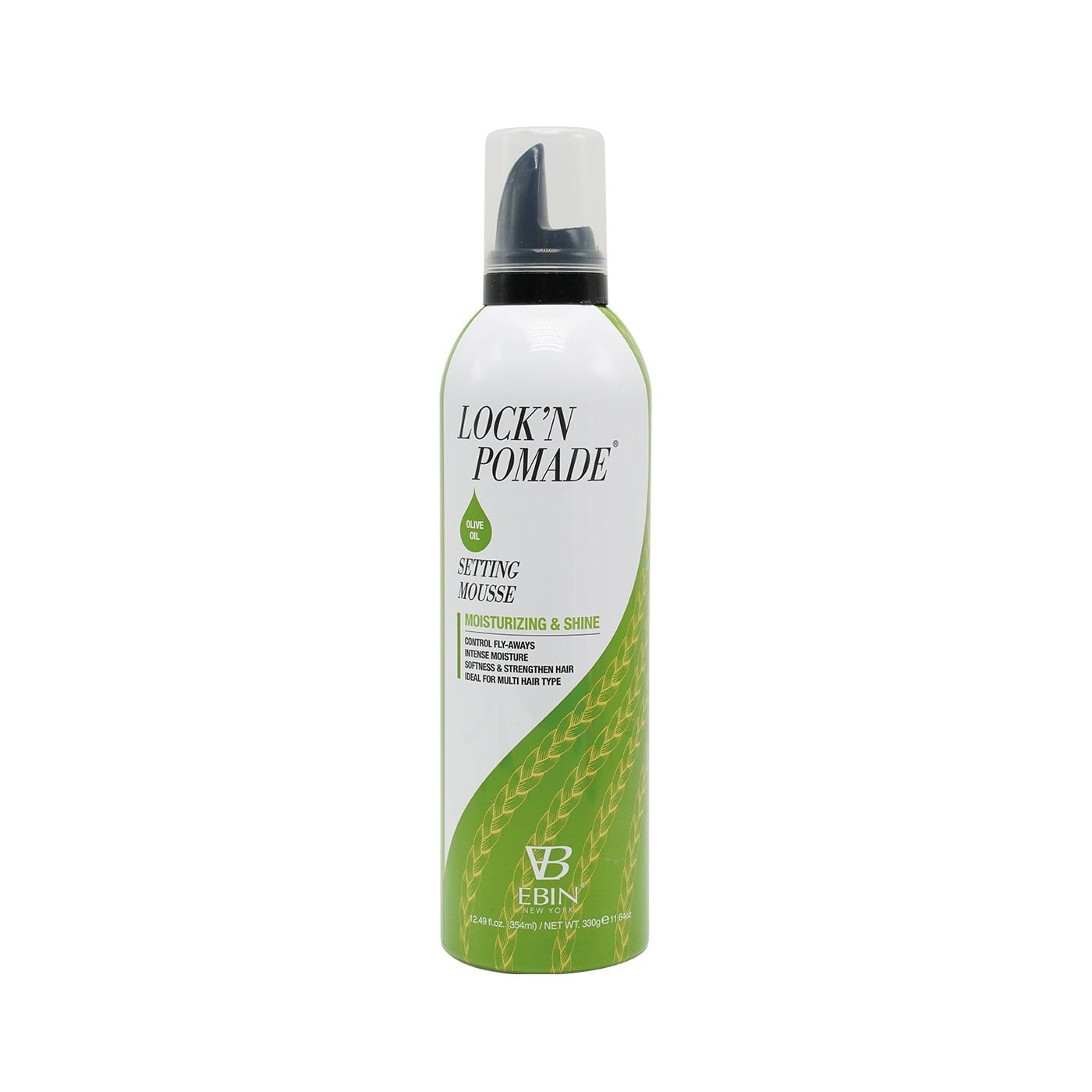 EBIN New York Braid Formula Setting Mousse - OLIVE OIL 12.49oz/354ml ...
