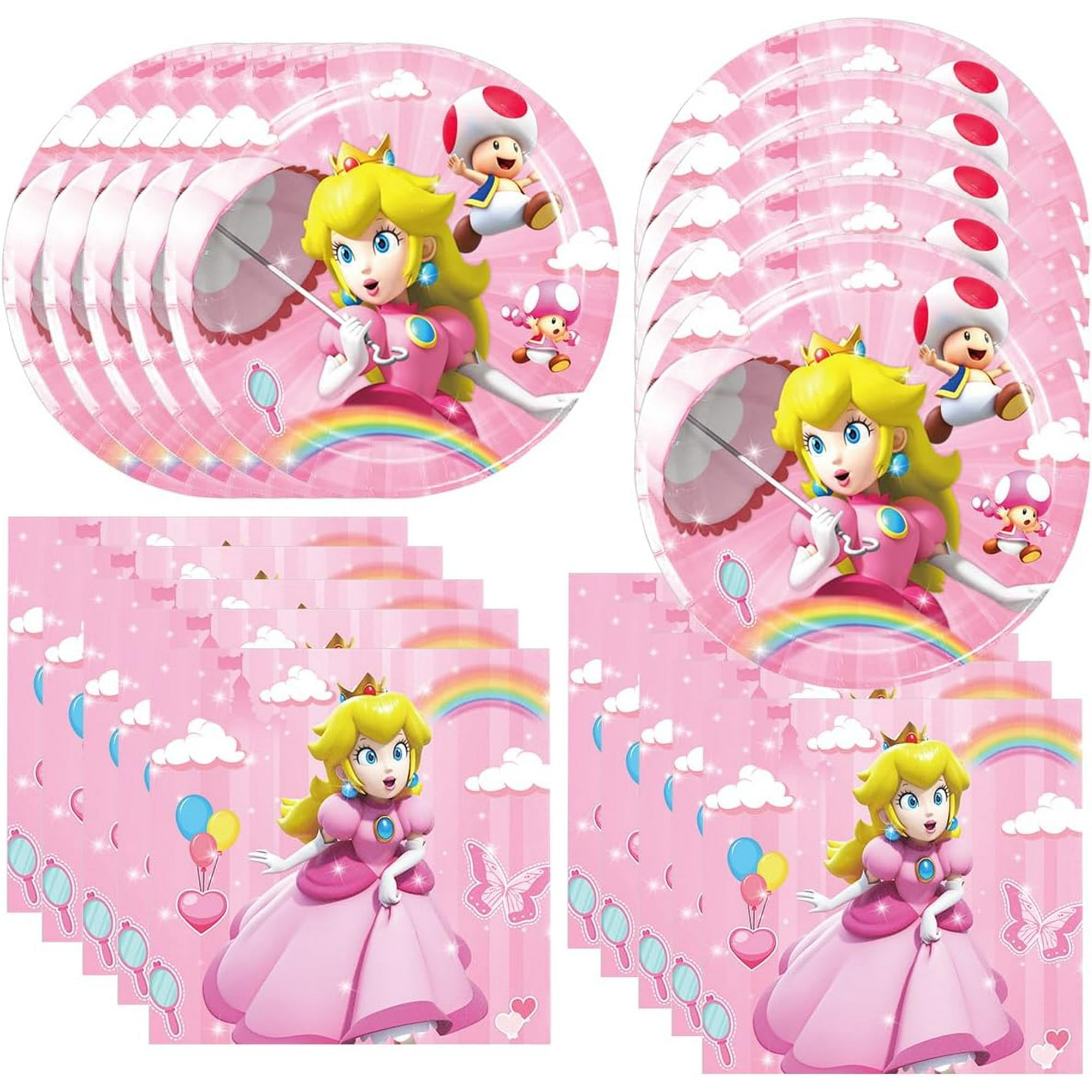Peach plates and napkins store