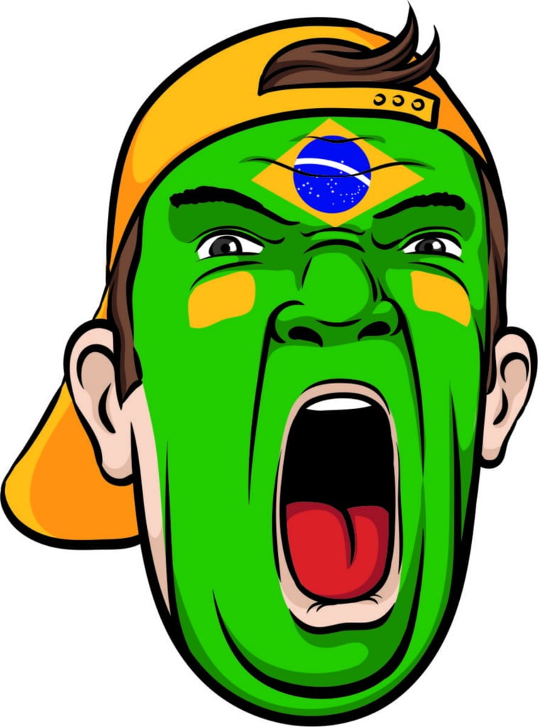 Design With Vinyl Artwork Green Face Paint Boy Ball Cap Funny Screaming ...