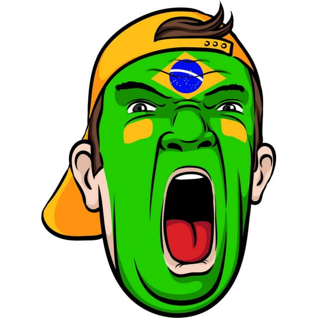 Design With Vinyl Artwork Green Face Paint Boy Ball Cap Funny Screaming ...