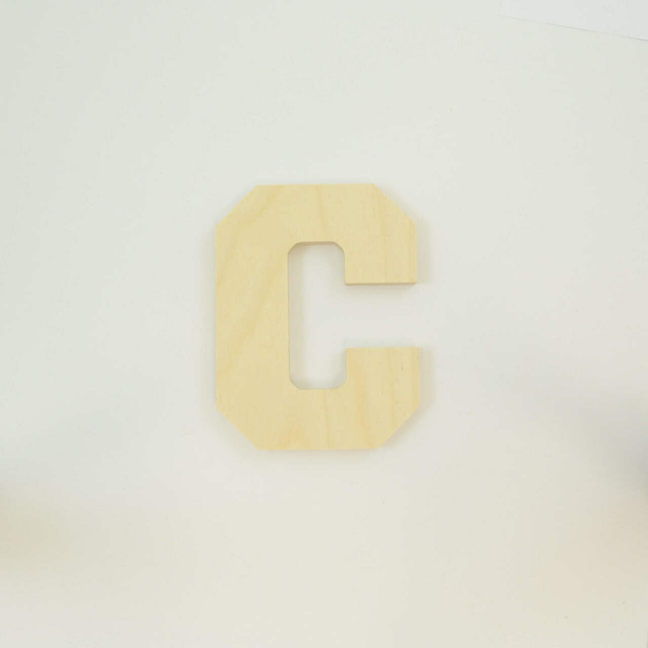 Package of 1, 10 Inch X 1 Thickness Baltic Birch Wood Letter C in The ...