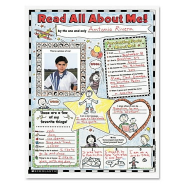 Graphic Organizer Poster, All-About-Me Robot, Grades K-2 | Bundle of 10 ...