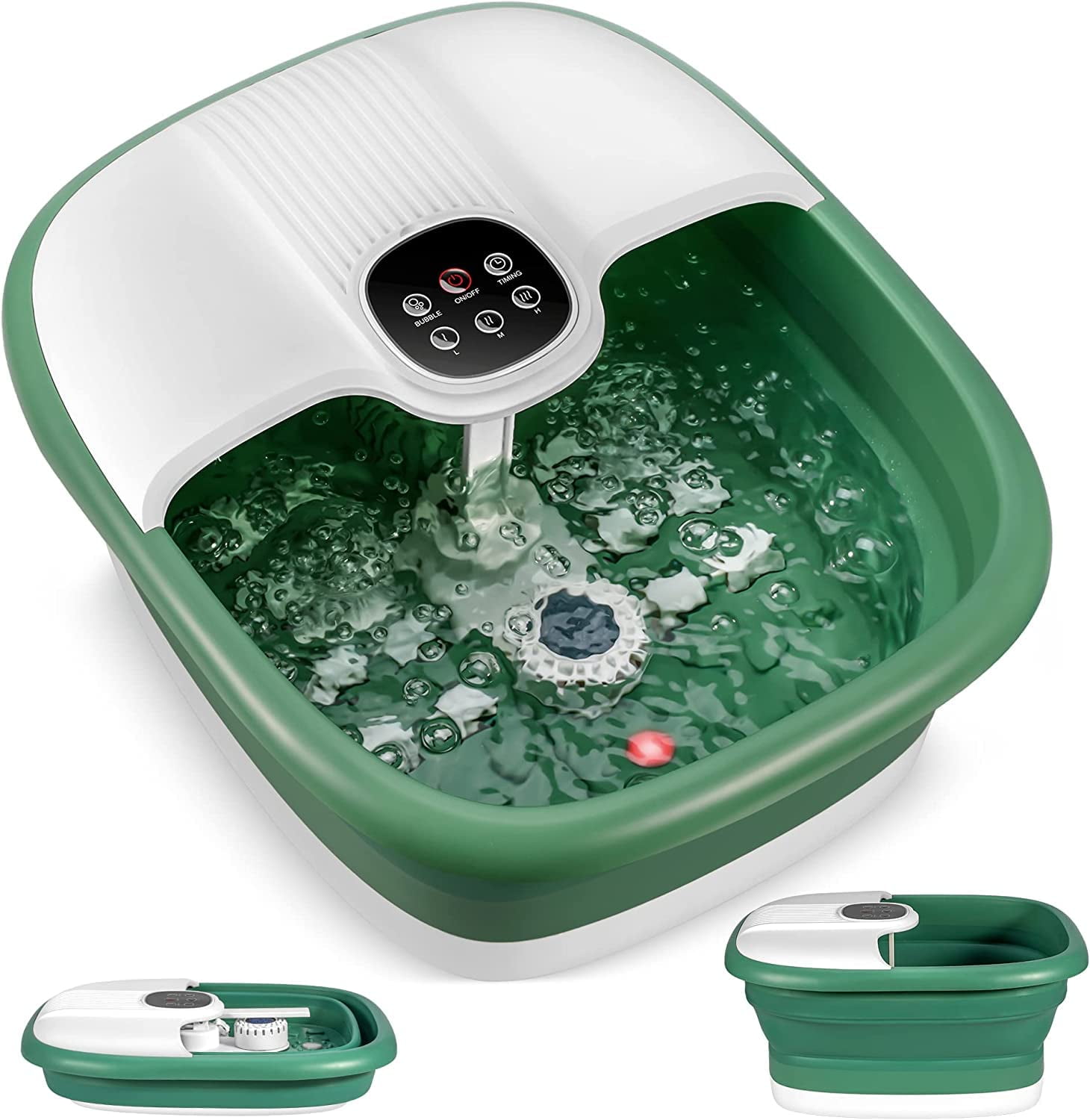 Foot Spa with Heat and Massage and Jets, Collapsible Foot Bath Spa with ...