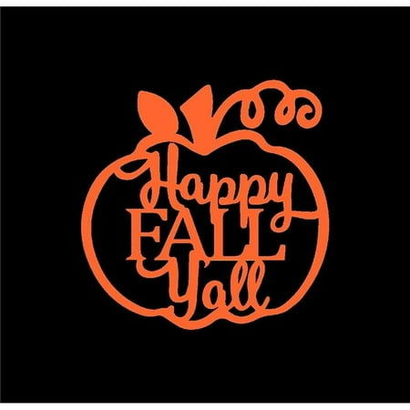 Central Coast Designs HAPPYFALL-10ORG 10 x 8 in. Happy Fall Script ...