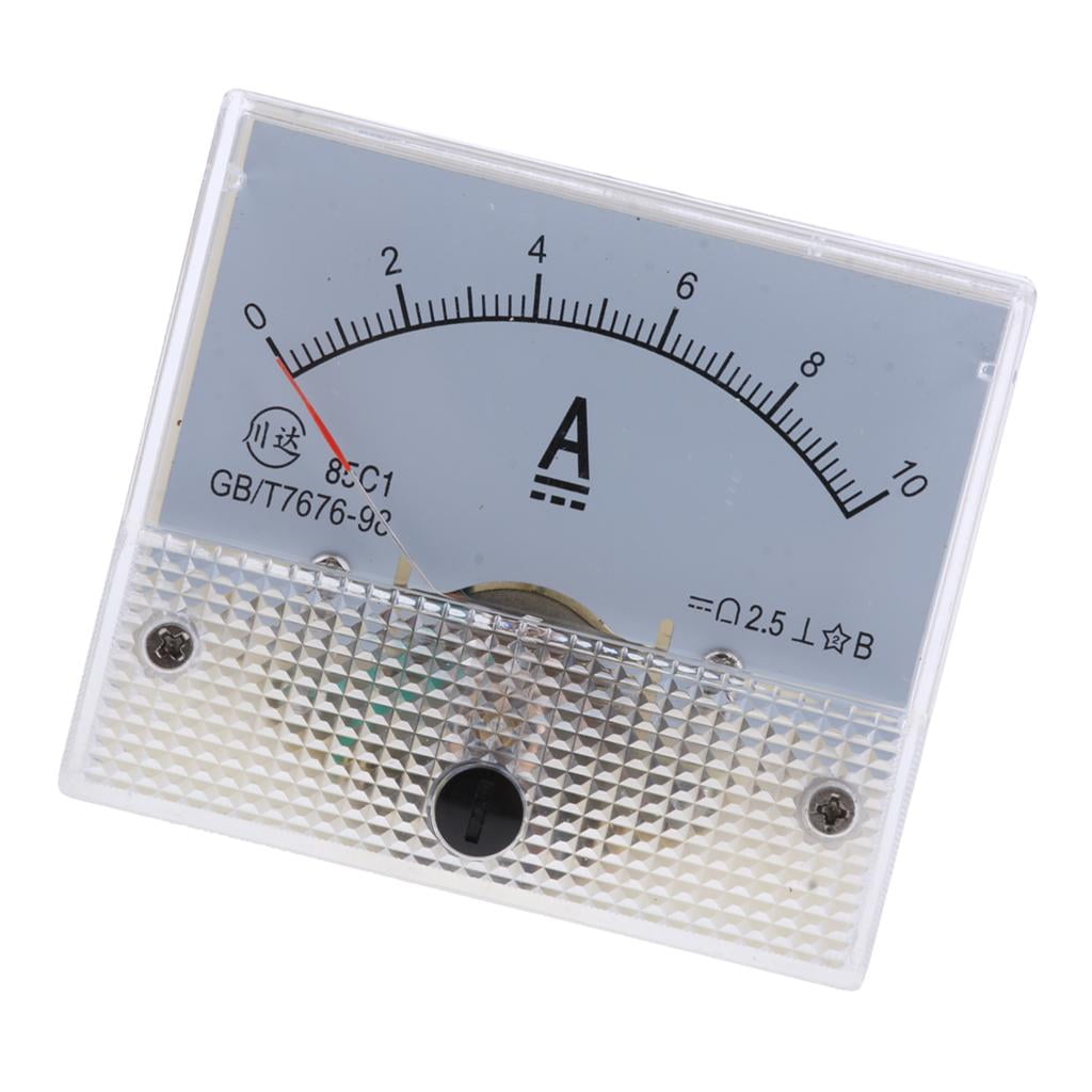 DC 0-10A Analog Amp Meter Ammeter Current Panel Ampere Meter 85C1 ...