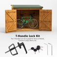TYHREF-Shed Door L-Handle Lock Kit, Shed Door Latch with 4-1/2" Stem ...
