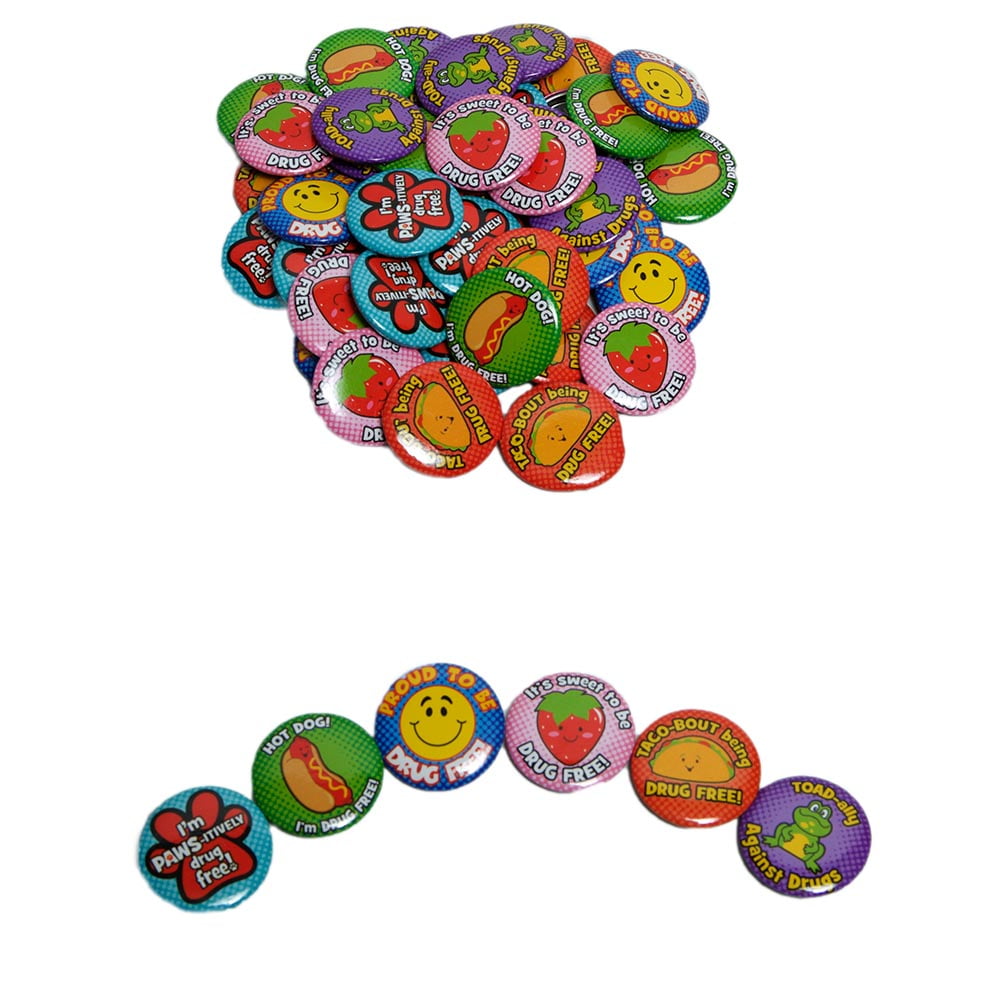 Red Ribbon Mini Button - Party Favors - 48 Pieces - Walmart.com