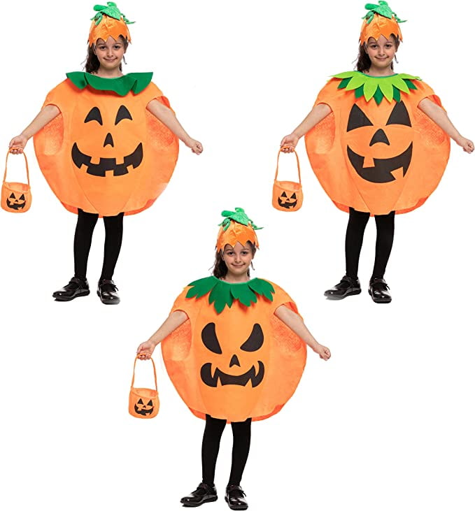 Spooktacular Creations 3 Pcs Child Unisex Big Pumpkin Costume Sets for Halloween - Walmart.com