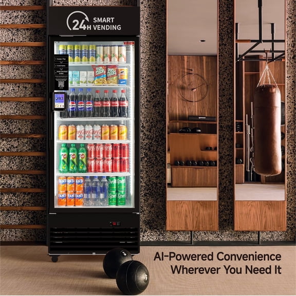 KFFKFF Chilled Dual-Purpose Vending Machine, 36 Compartments Commercial ...
