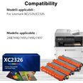 XC2326 Compatible Toner Cartridge Replacement 24B7498 7495 7496 7497 No ...
