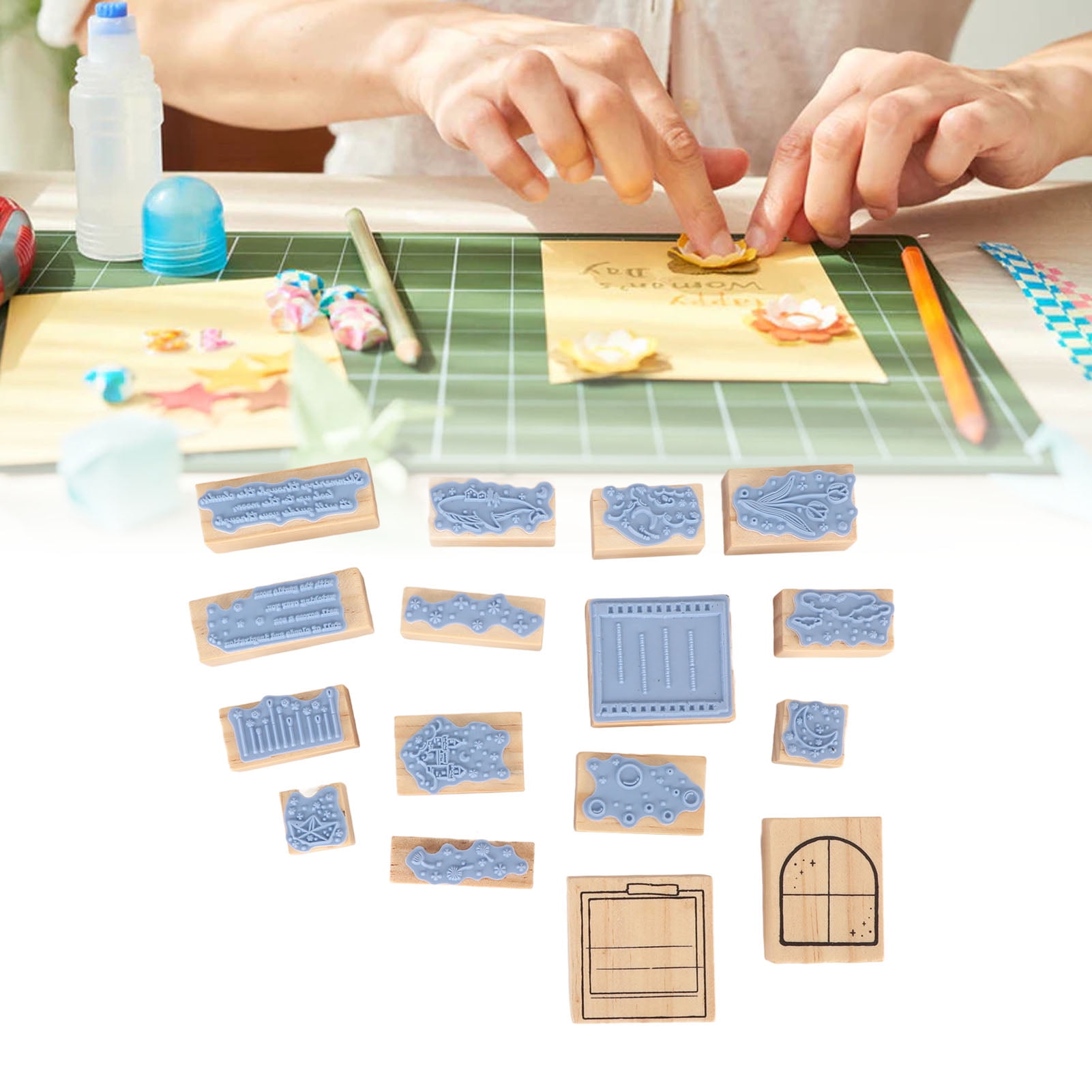 Sello de Goma de Madera, Pinta, Seles de Goma, Enseñanza del Alfabeto, Diario, Tarjetas Con ...